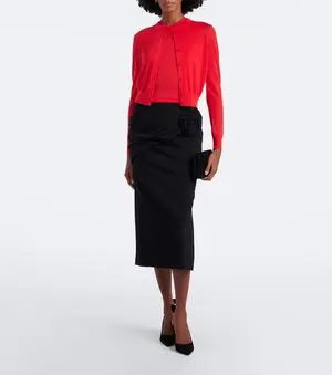 Carolina Herrera Wool And Silk-blend Cardigan
