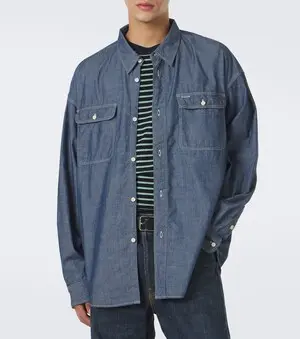 Visvim Langer Cotton And Silk Chambray Shirt
