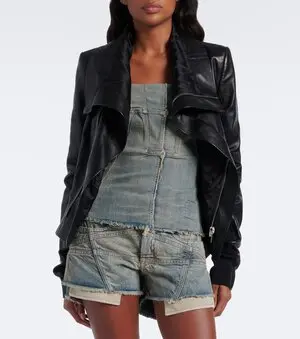 Rick Owens Distressed Denim Tube Top