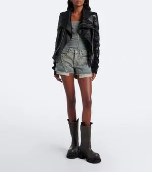 Rick Owens Distressed Denim Tube Top