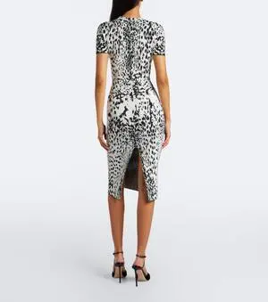 TOM FORD Jacquard Velvet Midi Dress