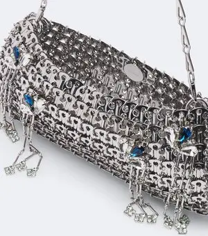 Rabanne 1969 Embellished Shoulder Bag - Silver