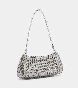 Rabanne 1969 Embellished Shoulder Bag - Silver
