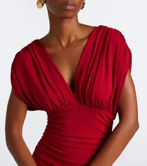 Simkhai Norvelle Draped Open-back Gown