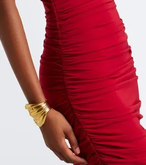 Simkhai Norvelle Draped Open-back Gown