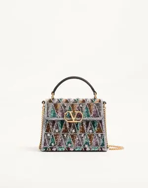 Valentino Garavani Vsling Embroidered Mini Handbag