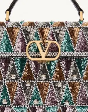 Valentino Garavani Vsling Embroidered Mini Handbag