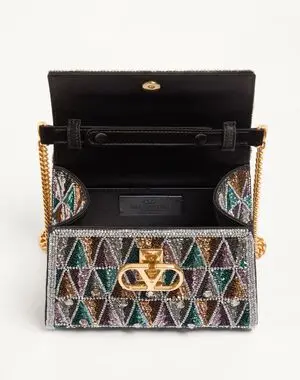 Valentino Garavani Vsling Embroidered Mini Handbag