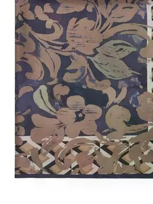 Malìparmi Floral-print Silk Scarf