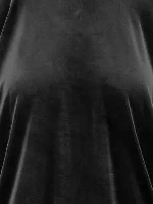 DON'T @ ME Velvet-effect Dropped-shoulder Sweater