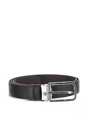 Montblanc Reversible Embossed-leather Belt
