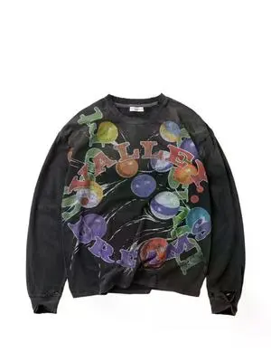 VALE FOREVER 8 Ball Graphic-print Long-sleeve T-shirt - Black