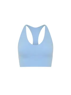 BONDI ACTIVE V Racer Crop Chambray