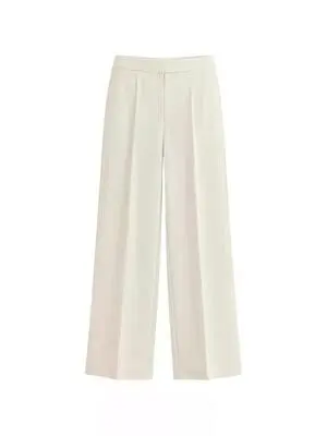 JUCCA Pressed-crease Wide-leg Trousers - Neutrals