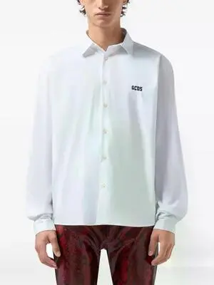 Gcds Logo-embroidered Shirt