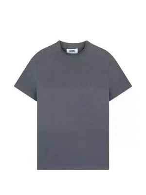 Gcds Logo-embroidered Slim-fit T-shirt - Grey