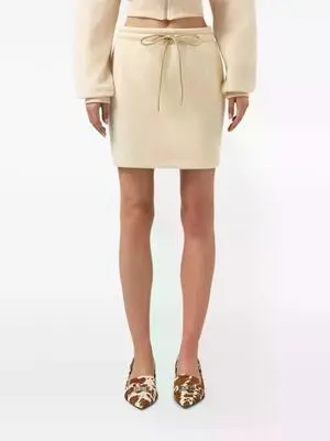 Gcds Logo-embroidered Drawstring Mini Skirt