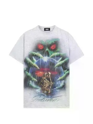 Gcds Graphic-print T-shirt - Grey