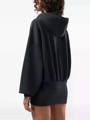 Gcds Logo-patch Drawstring-hood Mini Dress