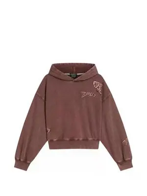 Scotch & Soda Embroidered Washed Hoodie - Brown