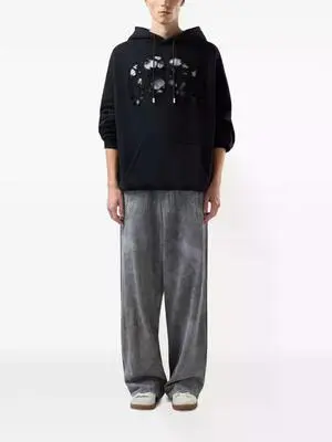 Gcds Laser-cut Distressed Hoodie
