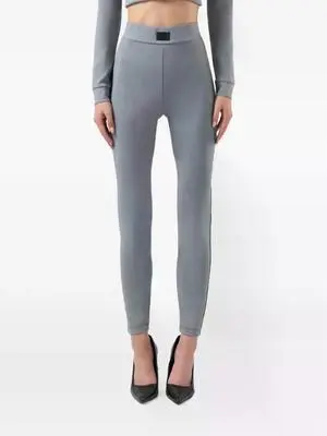 Gcds Logo-patch Contrast-trim Leggings