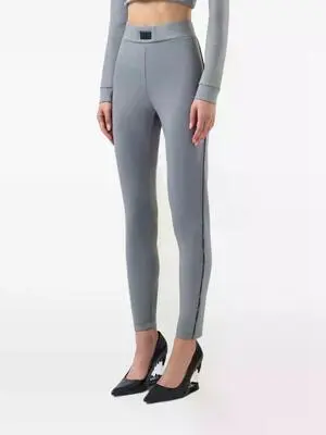 Gcds Logo-patch Contrast-trim Leggings