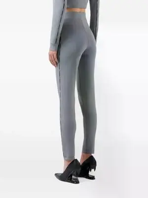 Gcds Logo-patch Contrast-trim Leggings