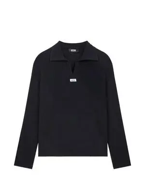 Gcds Gothic Long-sleeve T-shirt - Black