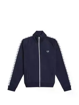 Fred Perry Logo-tape Track Jacket - Blue