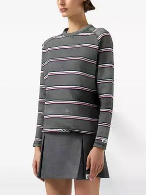 Gcds Striped Waffle-knit T-shirt