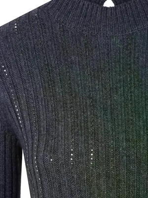 TWINSET Short Wool-knit-blend Dress With Rhinestones