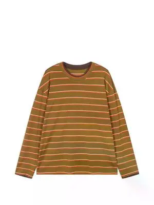 JNBY Striped Long-sleeve T-shirt - Brown