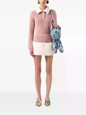 Gcds Faux-fur Polo Shirt