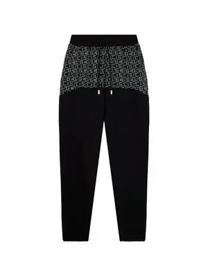 Gcds Monogram-print Track Pants - Black