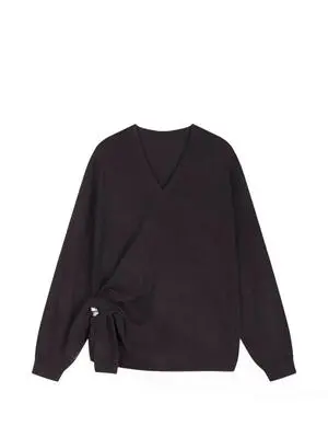 JNBY O-shape Wrap-style Sweater - Black