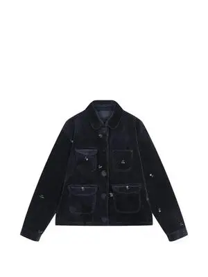 JNBY Floral-print Corduroy Jacket - Blue