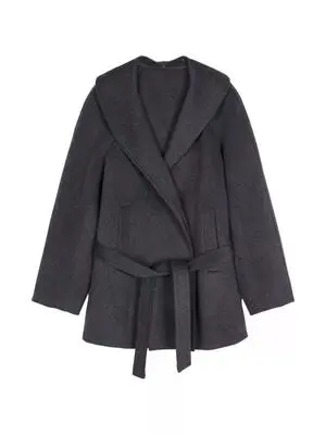 JNBY Belted Shawl-collar Coat - Grey
