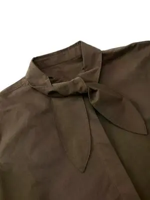 LESS Tie-neck Oversized Shirt