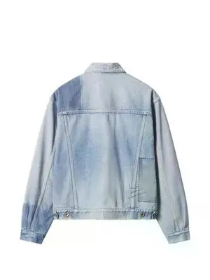 Maison Kitsuné Patchwork Cotton Denim Jacket
