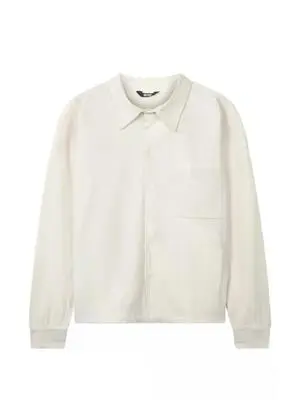Gcds Corduroy Chest-pocket Shirt - Neutrals