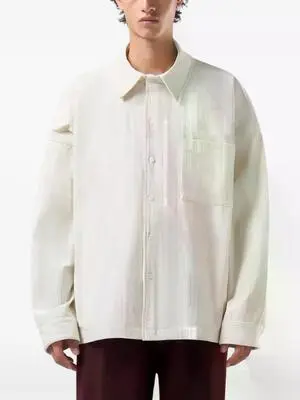 Gcds Corduroy Chest-pocket Shirt