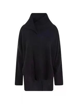 PIERANTONIOGASPARI Leather-patch Long-sleeve Sweater - Brown