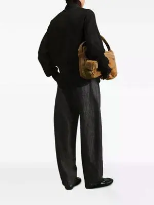 CROQUIS Belted Wide-leg Trousers