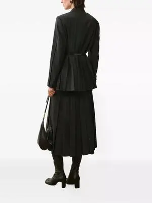 LESS Belted Pleated Blazer