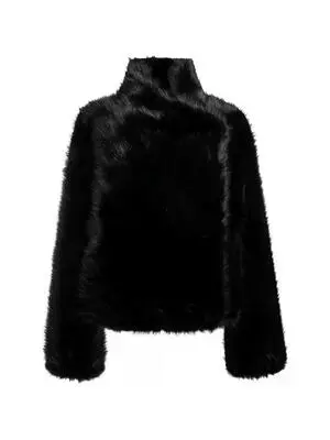 BB COUTURE Jackie Faux-fur Jacket - Black
