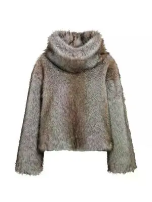 BB COUTURE Brigitte Faux-fur Jacket - Grey