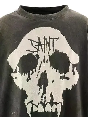SAINT MXXXXXX X Bape Skull-print Long-sleeve T-shirt