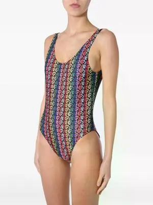 Être Cécile Logo-print Swimsuit