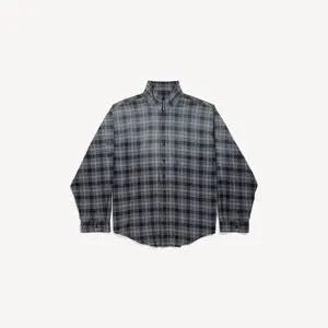 Balenciaga Zip-up Shirt - Grey